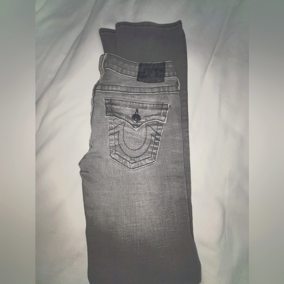 True Religion | Jeans | True Religion Low Rise Gray Jeans 27x32 Vintage ...